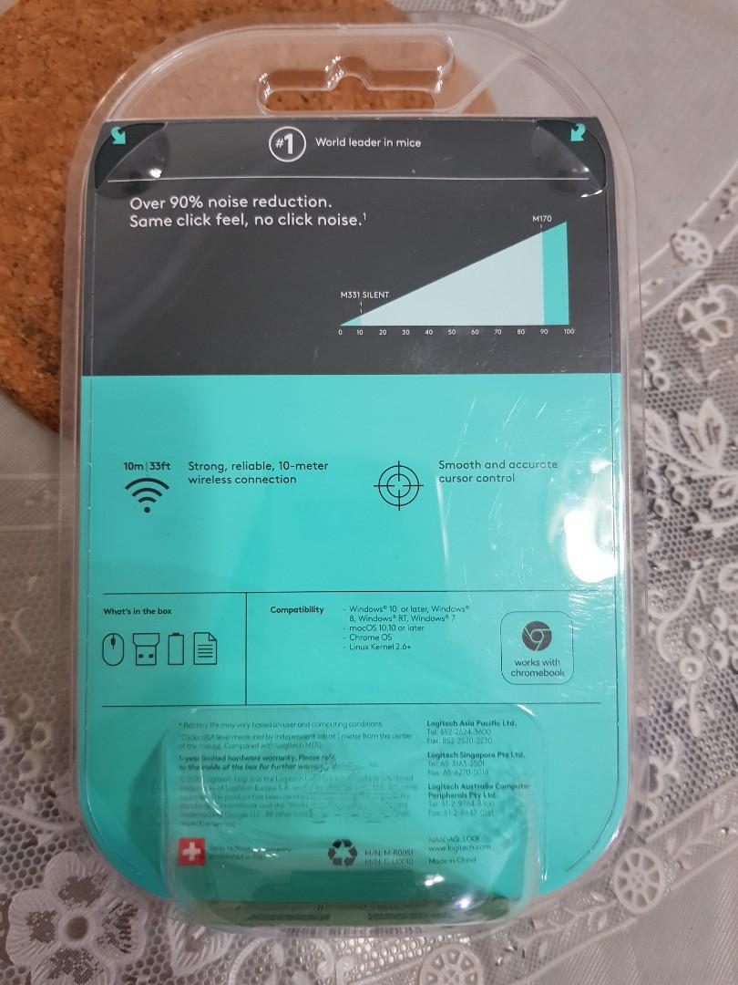 Logitech M331 Silent Mouse (Red), Computers & Tech, Parts & Accessories ...