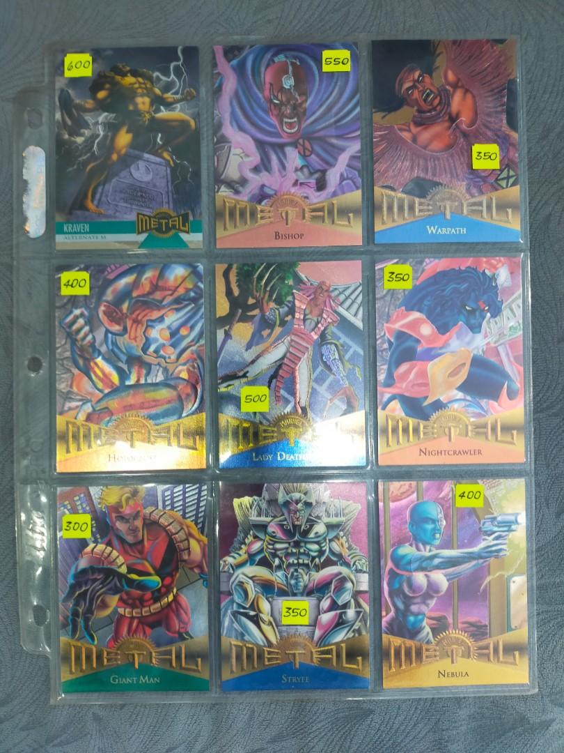Marvel Metal 1995 Trading Cards, Hobbies & Toys, Memorabilia ...