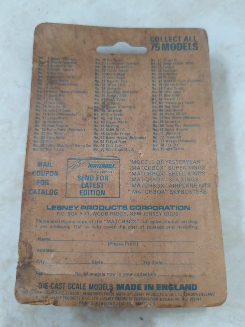 Matchbox hondarora no.18, Hobbies & Toys, Memorabilia & Collectibles ...