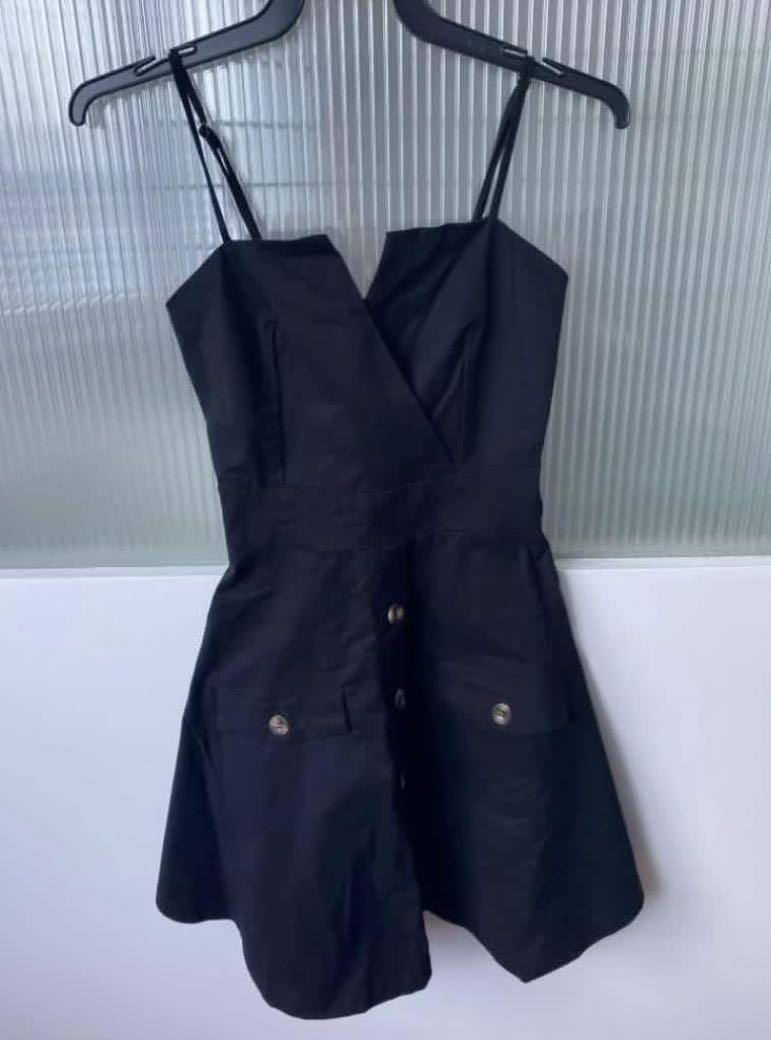 MDS Ivrina Trench Dress in black, Women's Fashion, Dresses & Sets ...