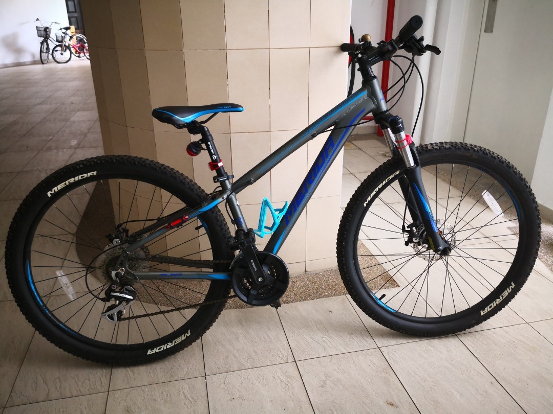 MERIDA Blue Color Mountain Bike, Sports Equipment, Bicycles & Parts ...
