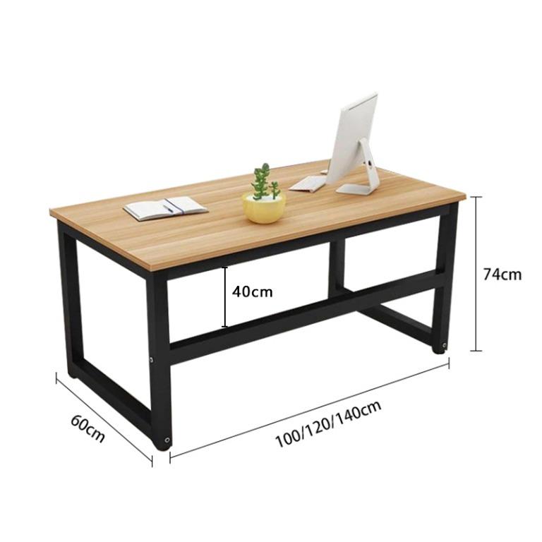 Metal Leg Study Desk Office Table, Furniture & Home Living, Furniture ...