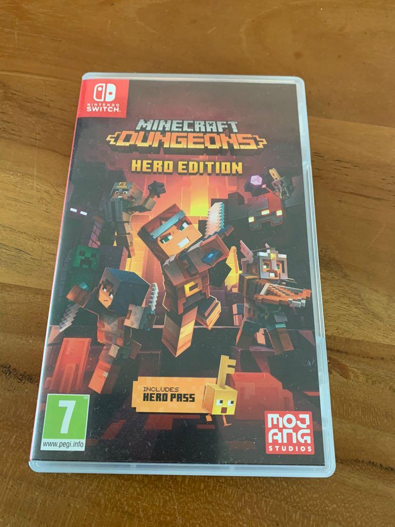 Nintendo Switch Minecraft Dungeons Hero Edition, Video Gaming, Video ...