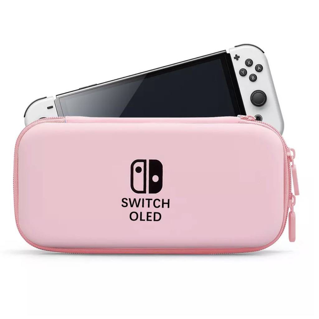 Nintendo Switch OLED Pink Casing Cover Case Accessories, Video Gaming ...