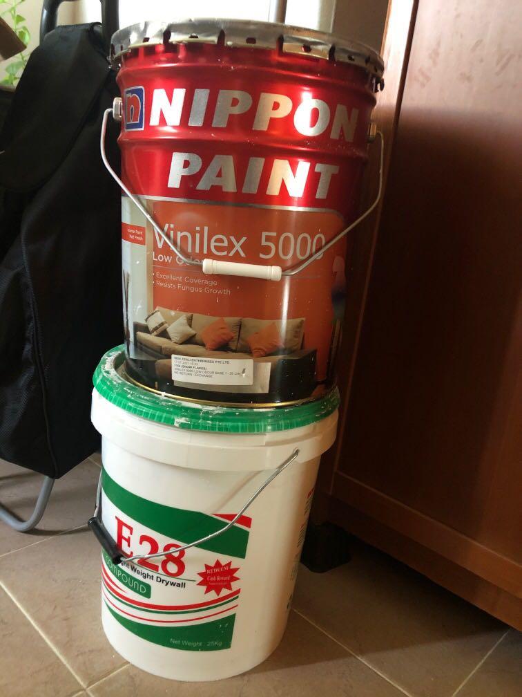 Nippon paint Vinilex 5000 (20L) & GET FREE E28 joint compound ...