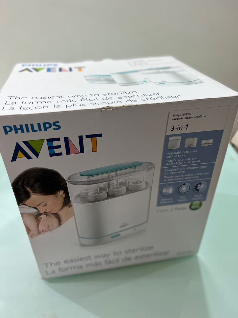 (Not Used) Philips Avent 3-in-1 Steam Sterilizer, Babies & Kids ...