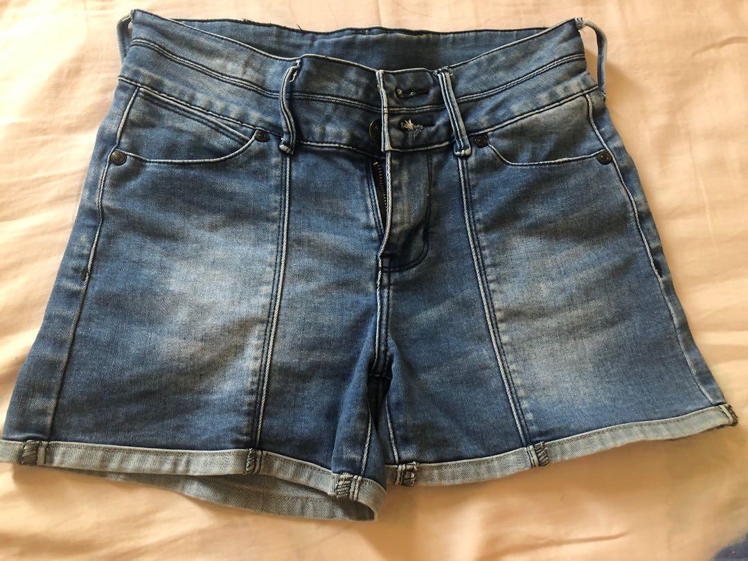 Original BNY denim short, Women's Fashion, Bottoms, Shorts on Carousell