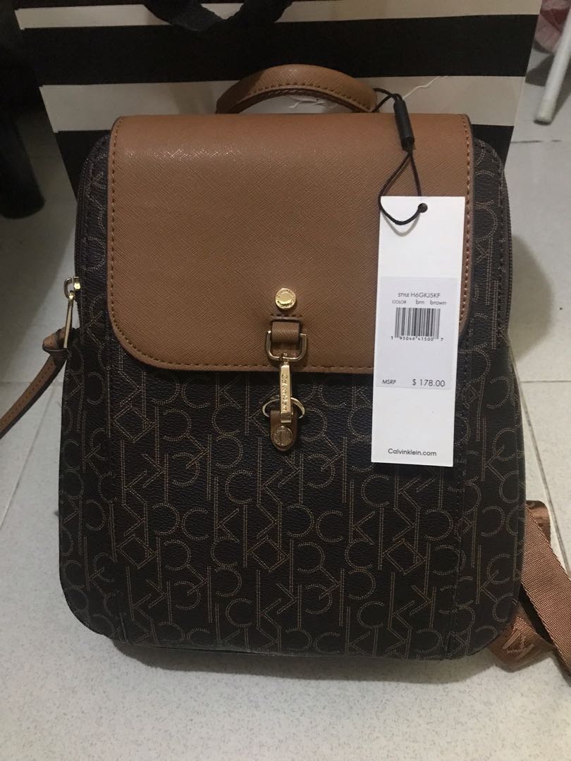 Original CK Backpack, Women's Fashion, Bags & Wallets, Cross-body Bags ...