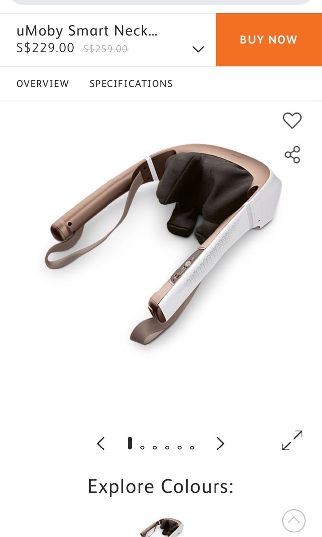 Osim uMoby Smart Neck Massager, Health & Nutrition, Massage Devices on ...