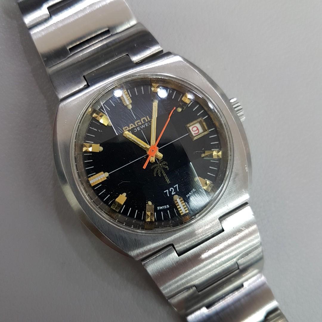 Pagol 727 Black Pagomatic White, Men's Fashion, Watches & Accessories ...