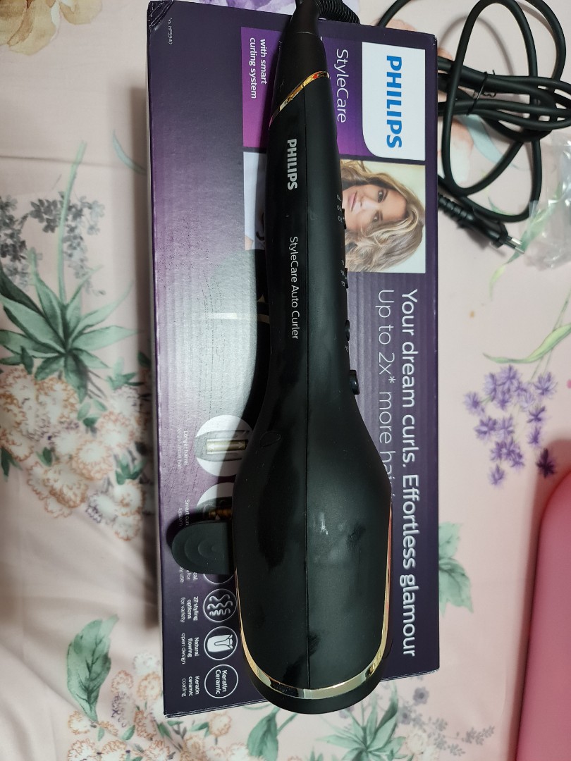 Philips auto curler, Beauty & Personal Care, Hair on Carousell