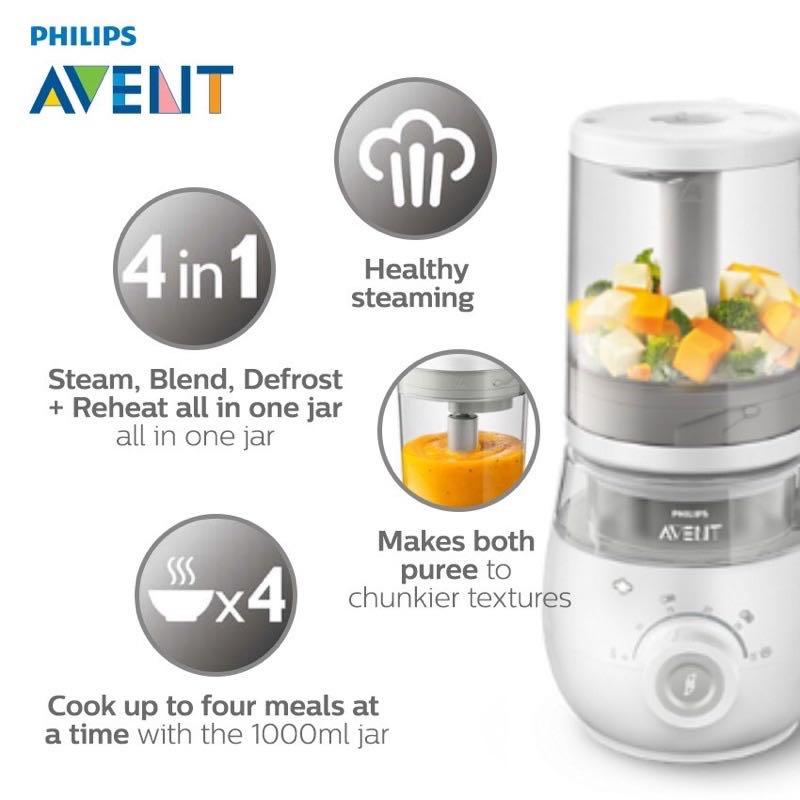 Philips Avent 4-in-1 Baby Food Maker SCF883/02, Babies & Kids, Nursing ...