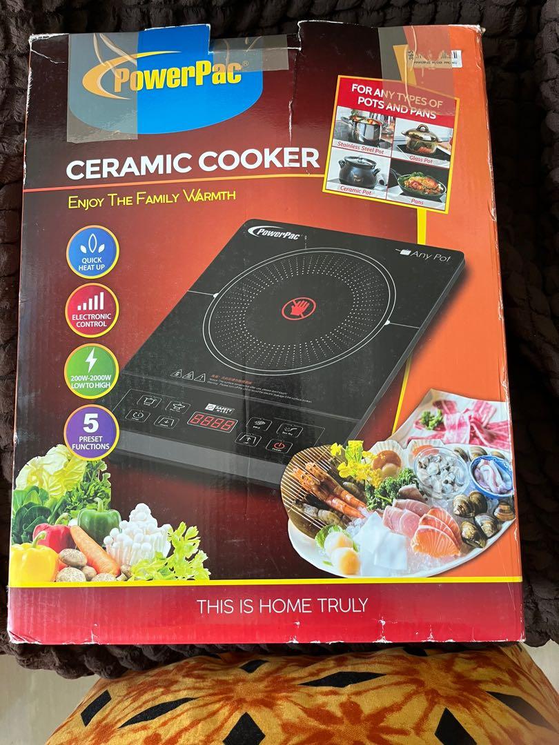 Powerpac ceramic cooker any pot, TV & Home Appliances, Kitchen ...