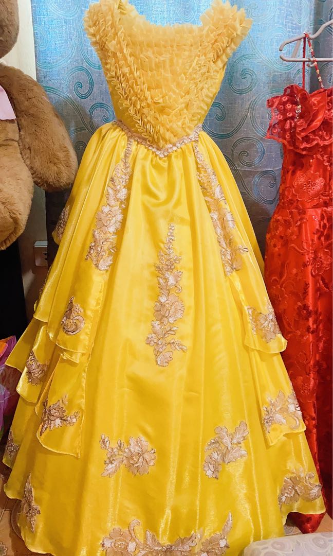 Princess bell gown, Women's Fashion, Dresses & Sets, Evening dresses ...