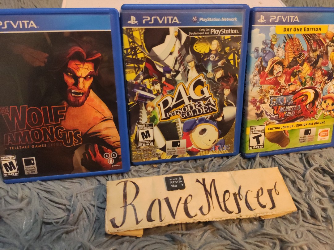 PSvita Games R1 & 16GB Sony mmc, Video Gaming, Video Games, PlayStation ...