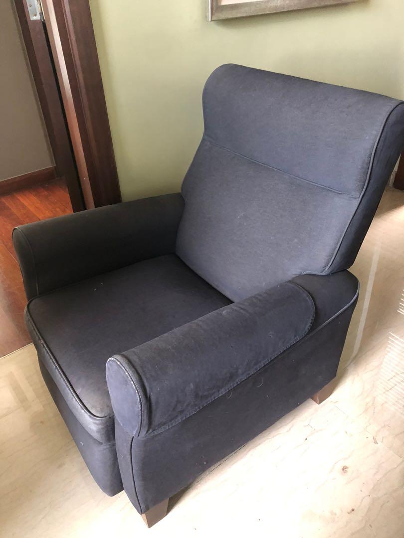 Recliner chair ikea Muren, Furniture & Home Living, Furniture on Carousell