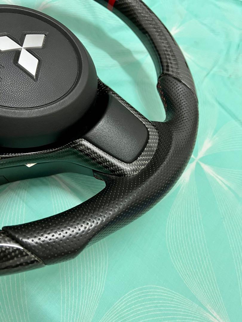 Robson carbon steering wheel for evo x, Car Accessories, Accessories on ...