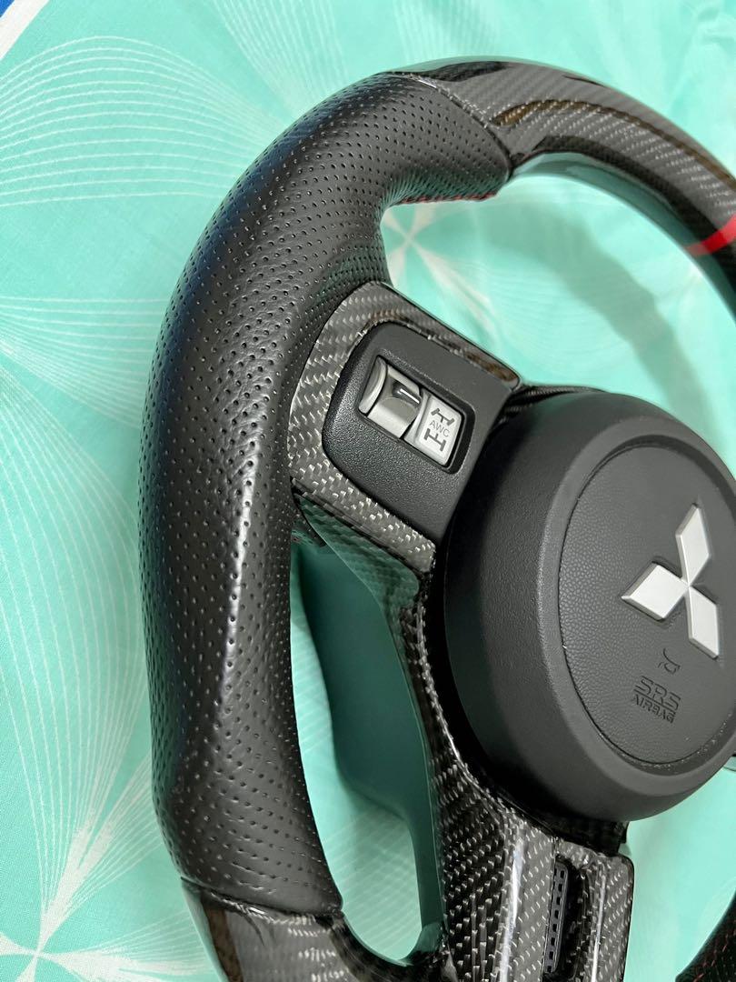 Robson carbon steering wheel for evo x, Car Accessories, Accessories on ...