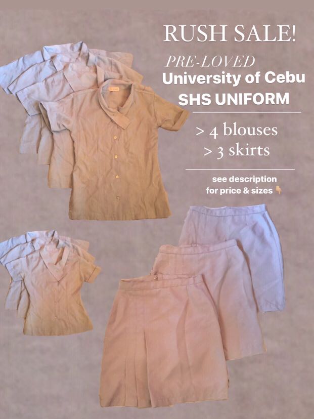 RUSH SALE! University of Cebu Senior High school Uniform, Women's ...