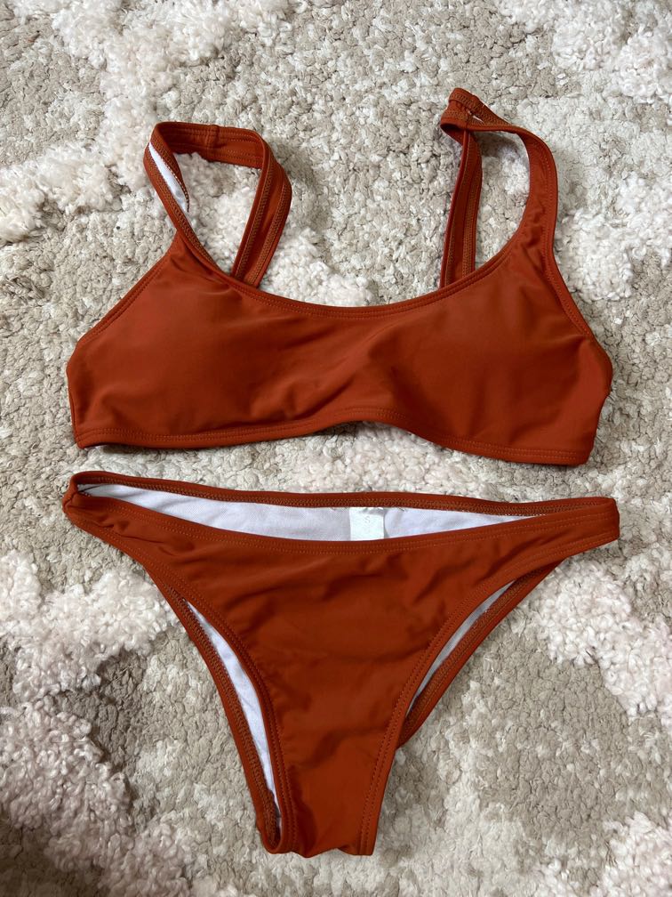 Rust Bikini, Women's Fashion, Swimwear, Bikinis & Swimsuits on Carousell