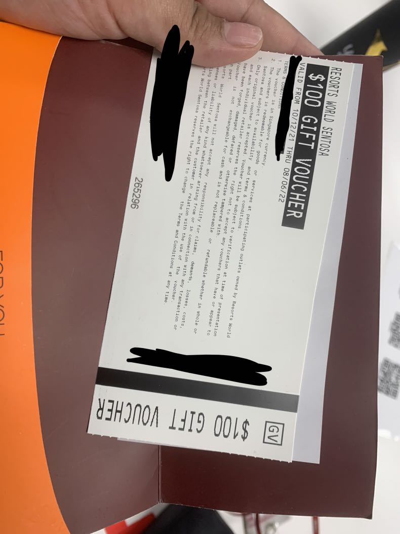 RWS voucher $100, Tickets & Vouchers, Vouchers on Carousell