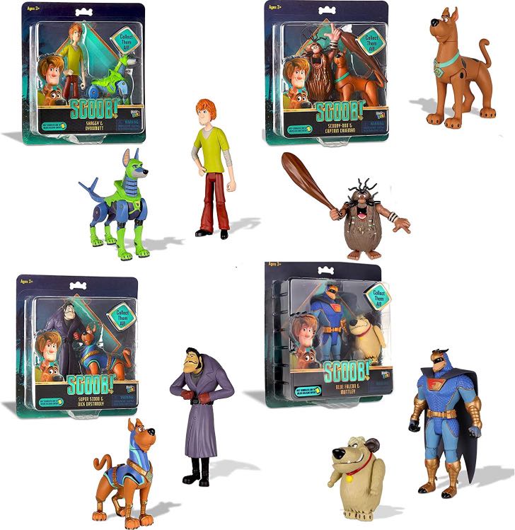 Scoob! 6" Action Figures 2 Pack Muttley, Caveman Blue Falcon, Shaggy ...
