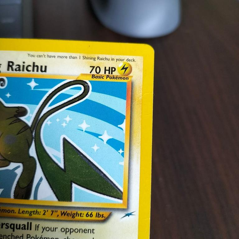 SHINING RAICHU NEO DESTINY SECRET RARE HOLO VINTAGE LP/MP 2002 POKEMON ...