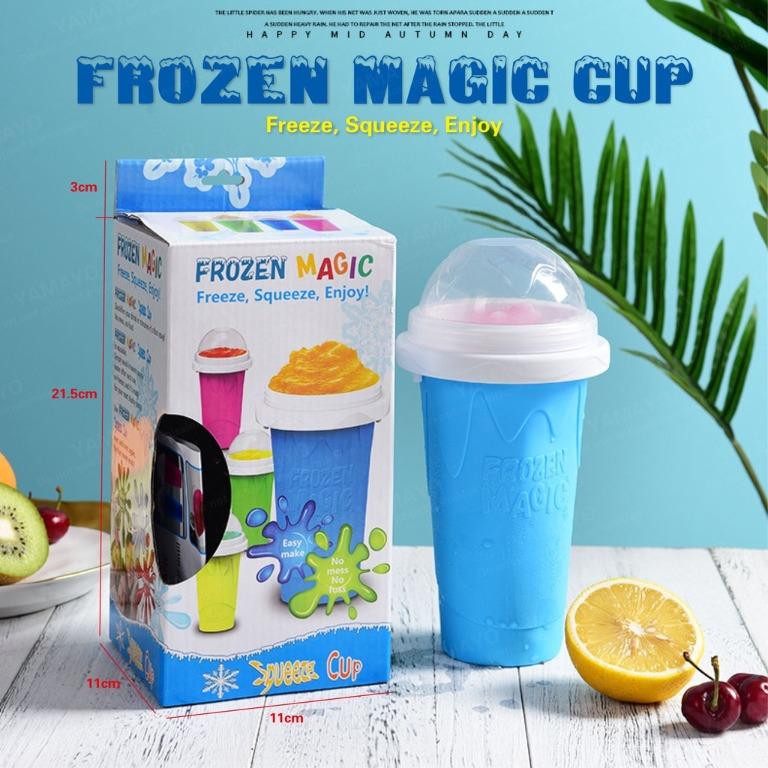 Slushy Frozen Magic Ice Squeeze Cup || DIY Quick Cooling Mug Instant ...