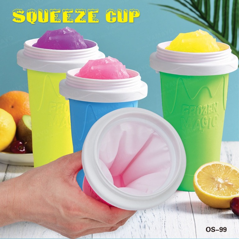 Slushy Frozen Magic Ice Squeeze Cup || DIY Quick Cooling Mug Instant ...
