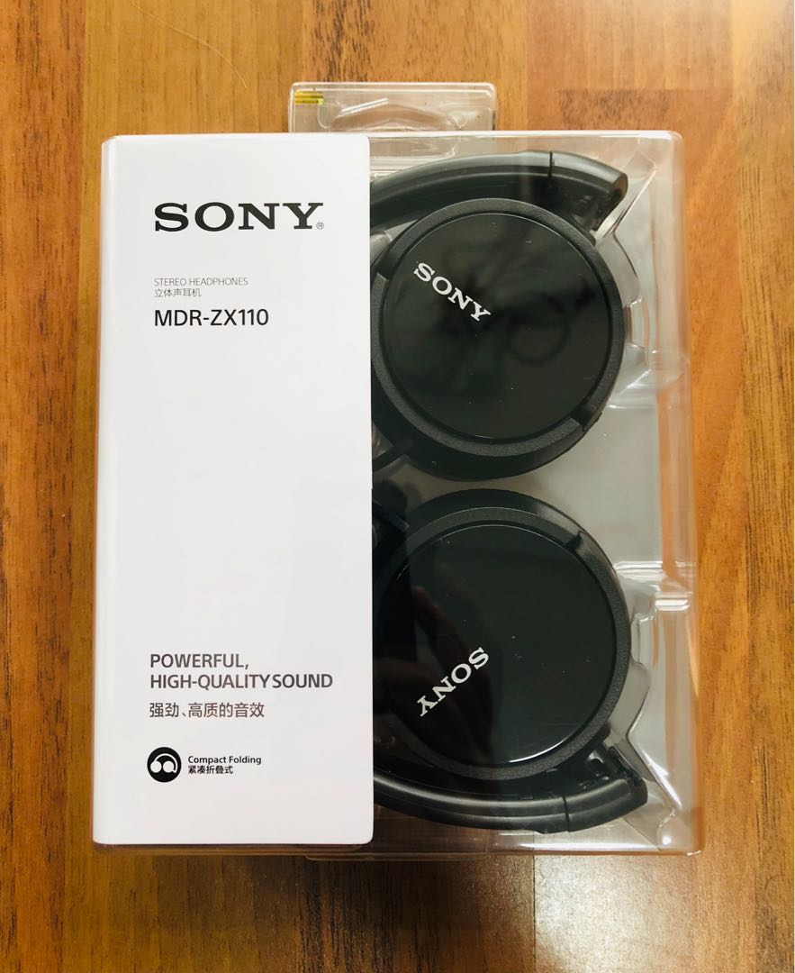 (Brand New) SONY MDRZX110 ZX Series Wired On-Ear Headphones, Audio ...