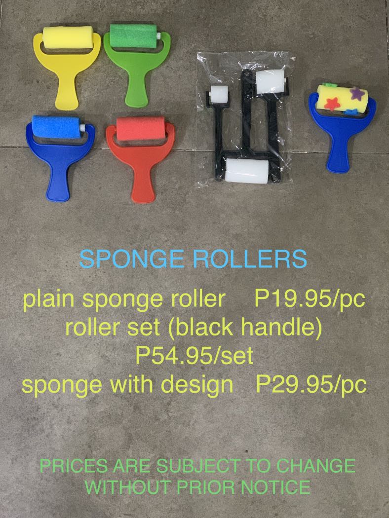 SPONGE ROLLERS, Hobbies & Toys, Stationary & Craft, Craft Supplies ...