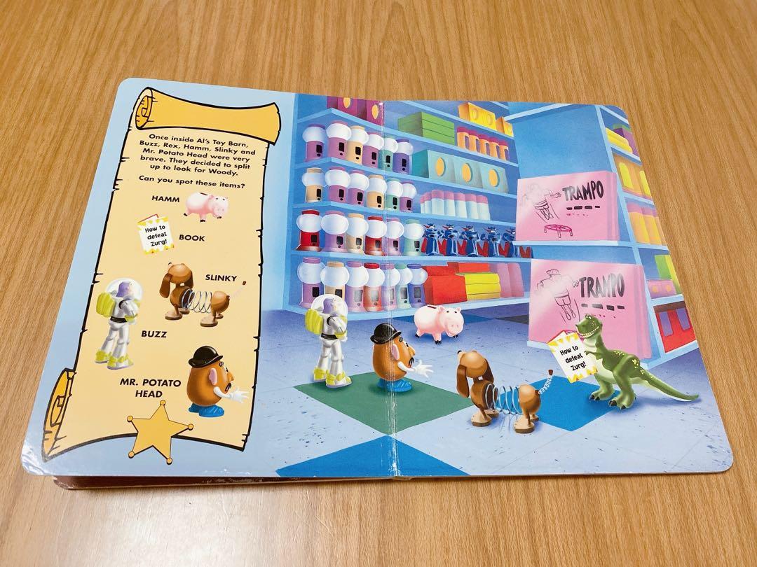Toy story English book - "I can spot", 興趣及遊戲, 書本 & 文具, 小朋友書 - Carousell