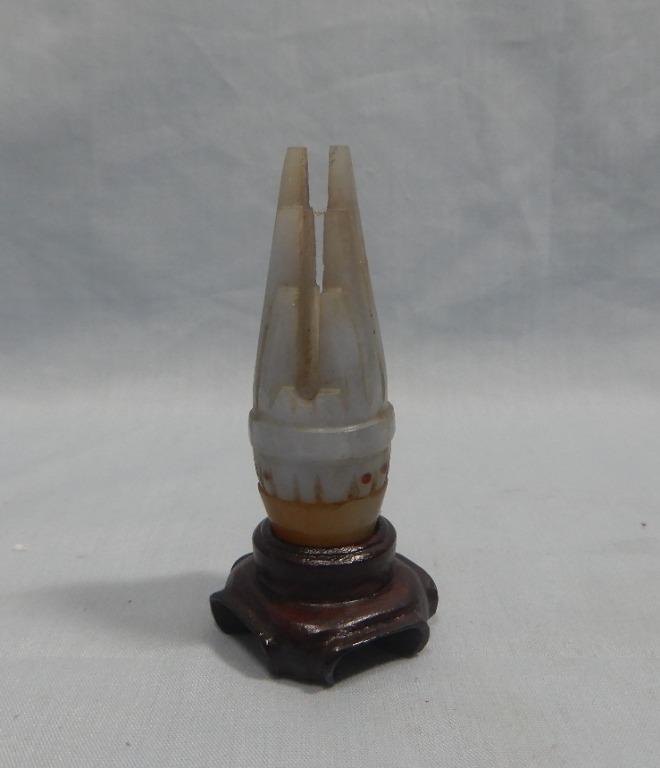 Vintage Chinese semi precious stone miniature musical instrument set of ...