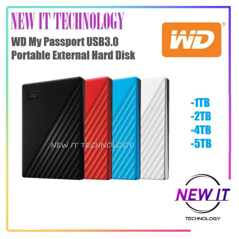 WD Western Digital My Passport Portable External Hard Disk EXT HDD USB ...