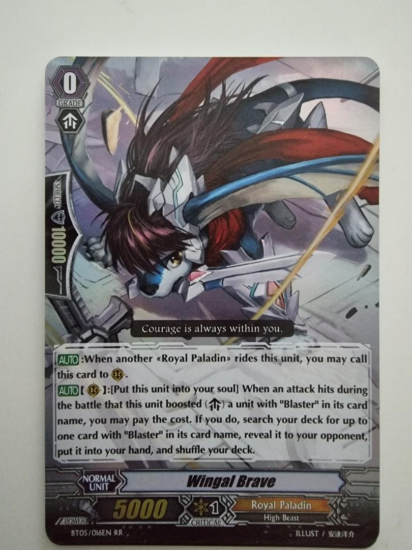 Wingal Brave, Vanguard Card, Hobbies & Toys, Toys & Games on Carousell