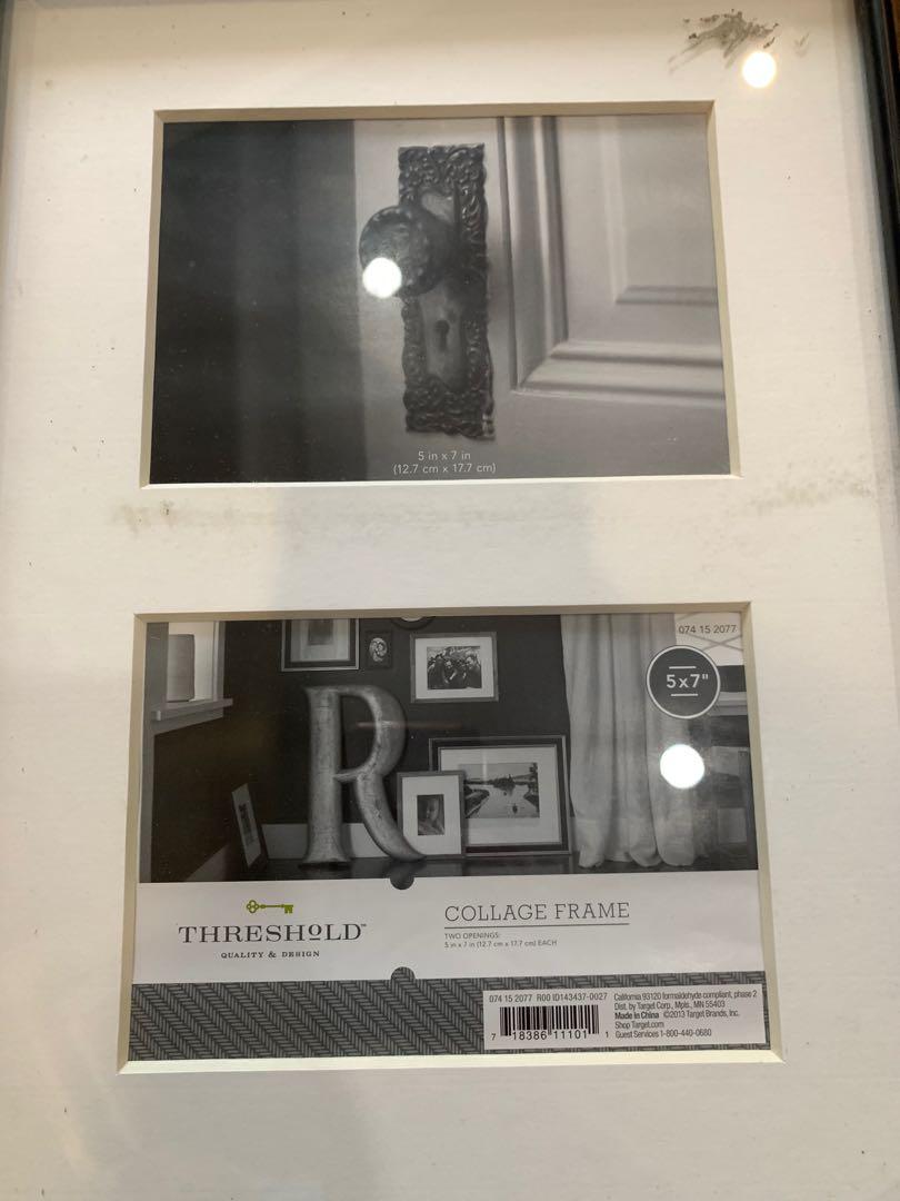 Wooden Collage Photo Frame - Threshold Design, 2 Photos 5x7 Collage ...