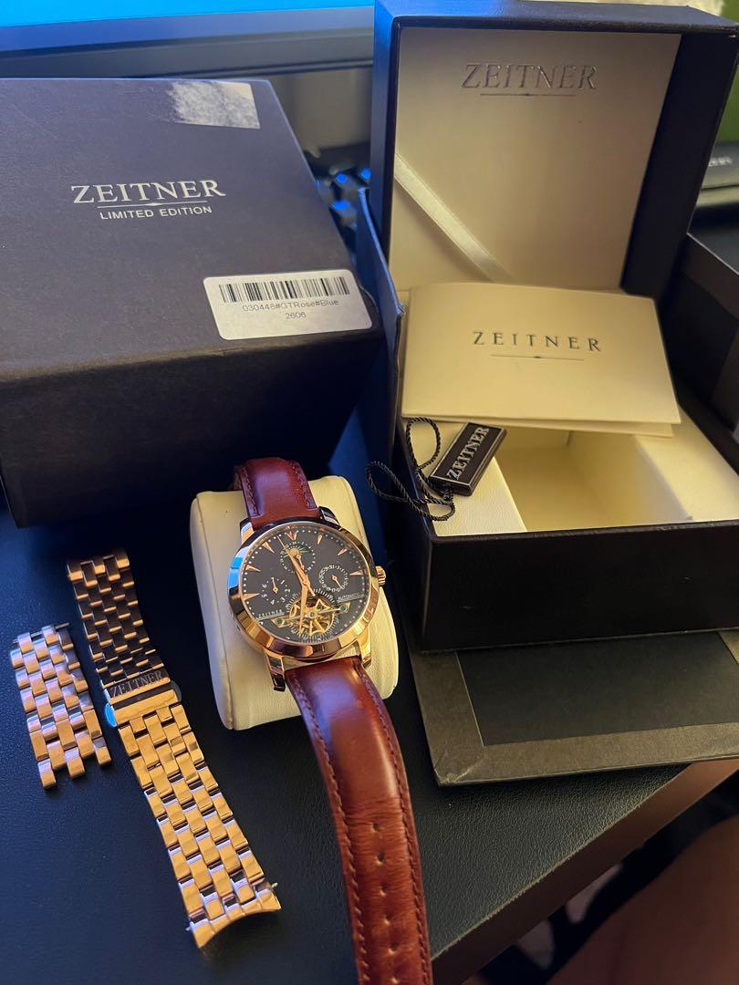 Zeitner 2606 Grand Timer Rose Gold automatic, Luxury, Watches on Carousell