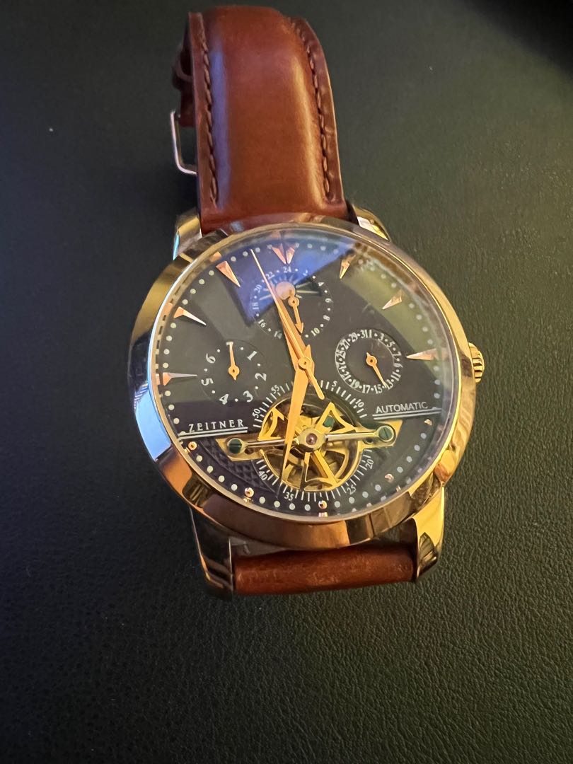 Zeitner 2606 Grand Timer Rose Gold automatic, Luxury, Watches on Carousell