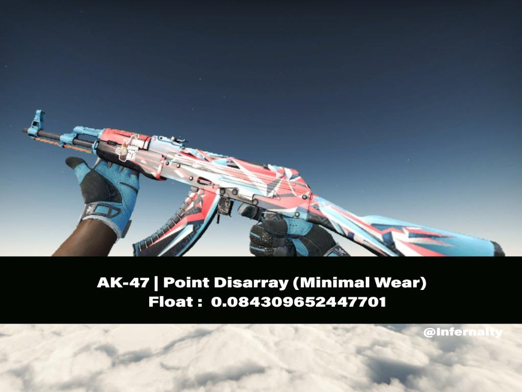 (0.08FV) AK-47 Point Disarray MW CSGO SKINS KNIVES, Video Gaming ...