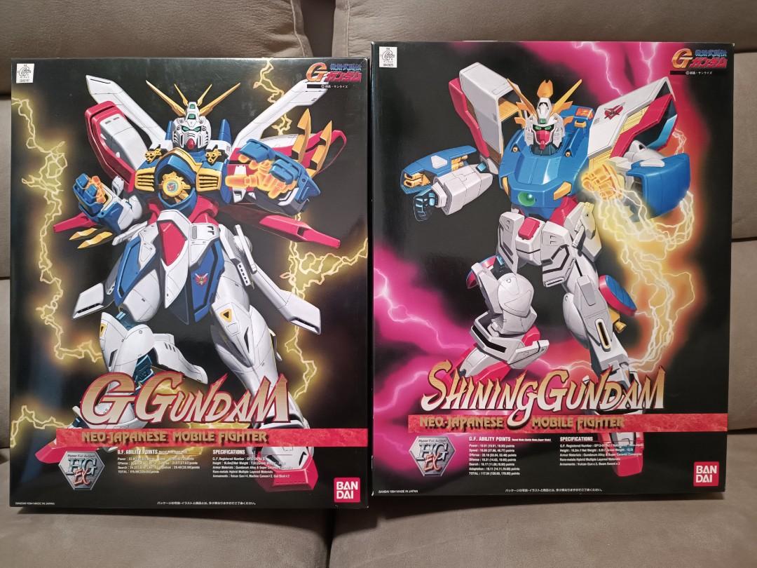 1/60 HG-ex 閃光高達+神高達 Shining+ God Gundam, 興趣及遊戲, 玩具 & 遊戲類 - Carousell