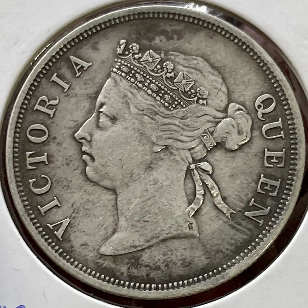 1895 Straits Settlements 50 cents (Queen Victoria), Hobbies & Toys, Memorabilia & Collectibles ...