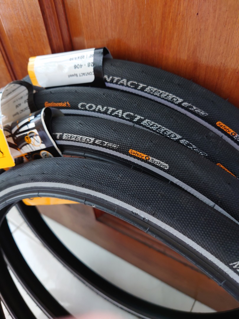20x1.1 Continental Contact Speed 28-406 Fast Road Tyre for 20 inch bike ...