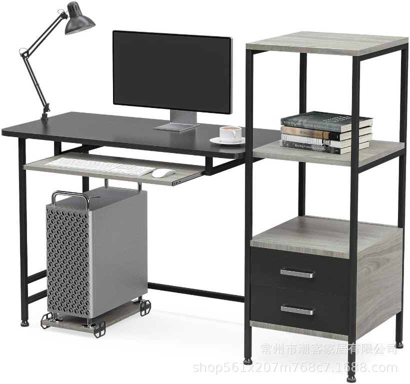 2Drawer&Keyboard Tray Study Table Free Install Office Table, Furniture ...