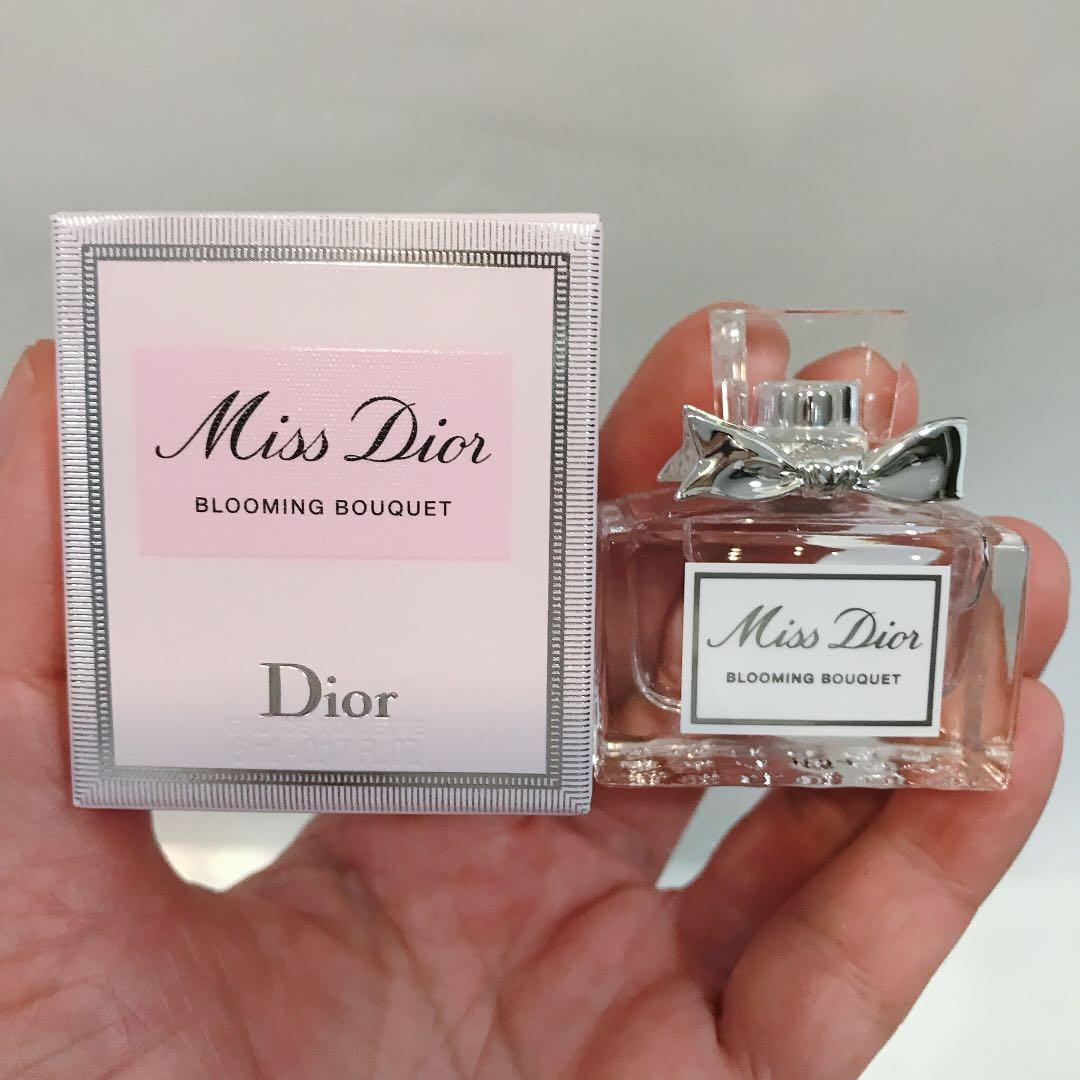 ️ Miss Dior blooming bouquet miniature perfume + rouge lipstick gift ...
