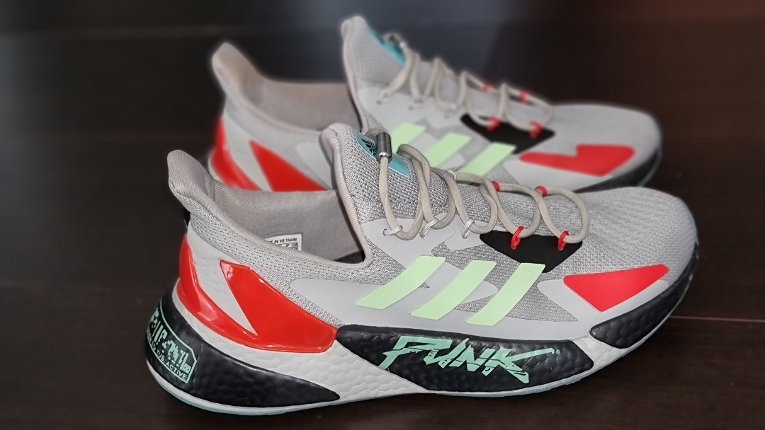 Adidas X9000L4 Cyberpunk 2077 shoes (grey), Men's Fashion, Footwear ...