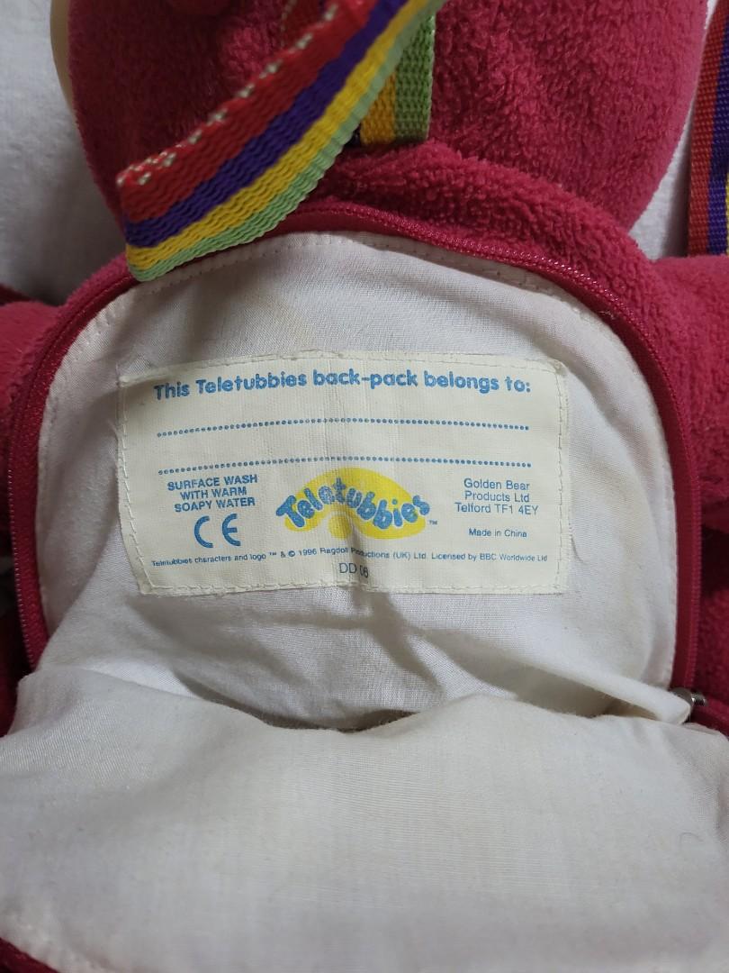 Authentic Vintage Teletubbies Po Plush Soft Toy Backpack Bag, Babies ...