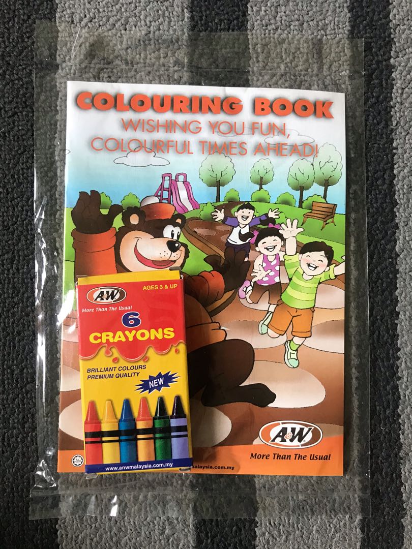 A&W colouring book, Hobbies & Toys, Collectibles & Memorabilia, Vintage ...