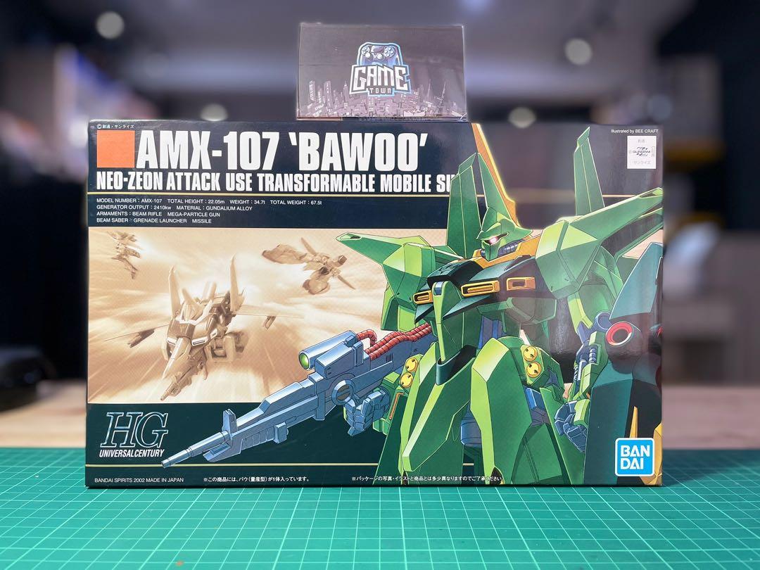 Bandai HGUC 1/144 AMX-107 Bawoo (Mass Production Type) on Carousell