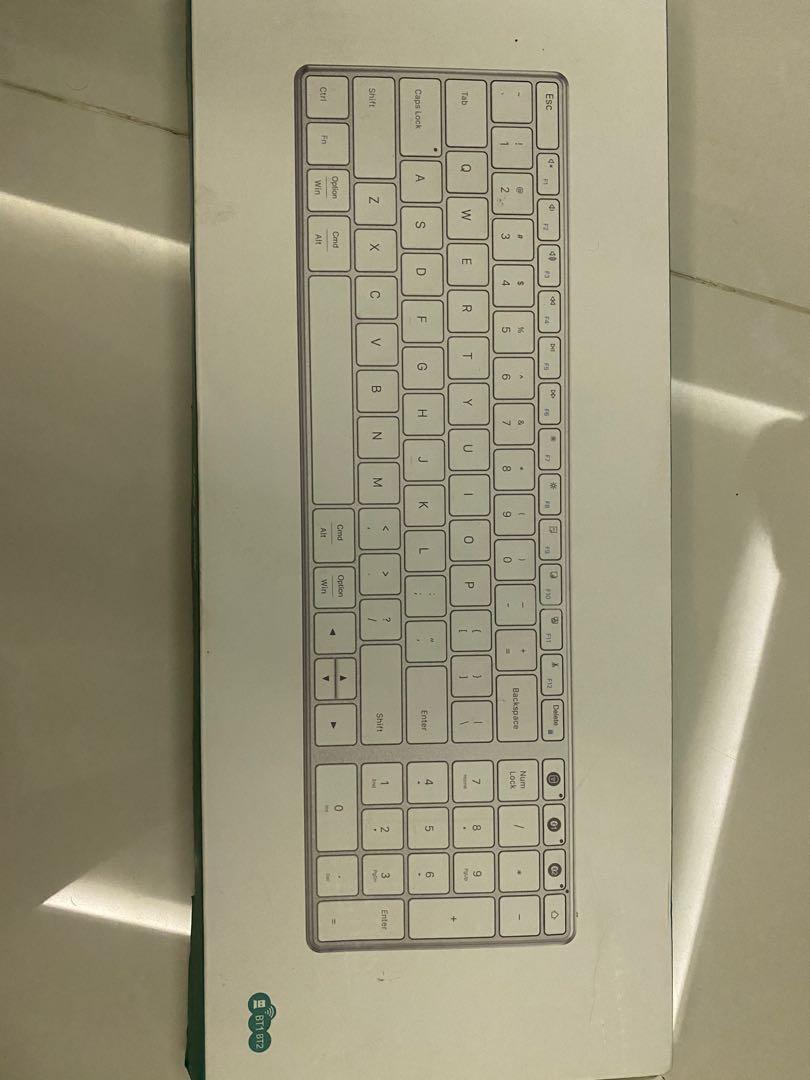 (Brand New) Silver wireless keyboard, Computers & Tech, Office ...