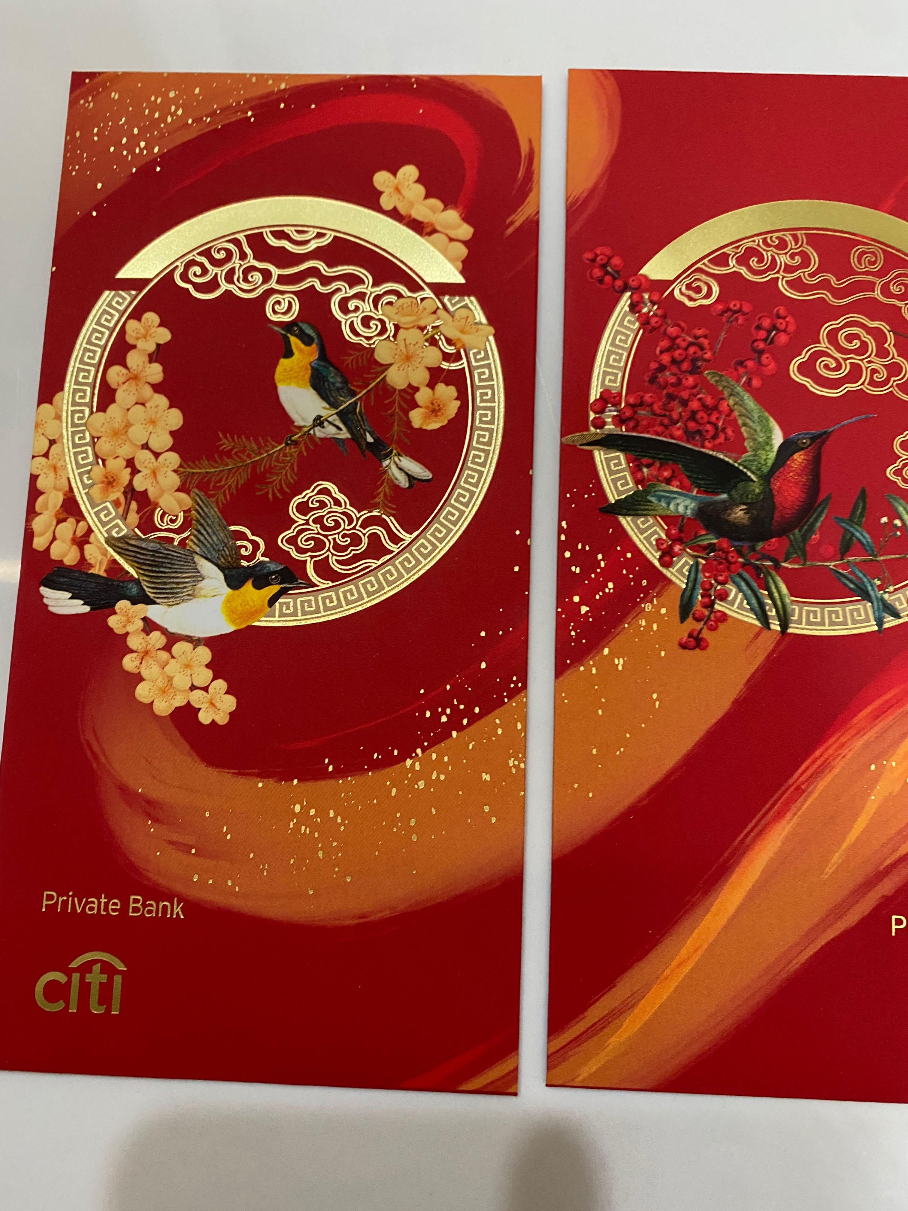 Citibank Private bird red packets, Hobbies & Toys, Stationery & Craft ...